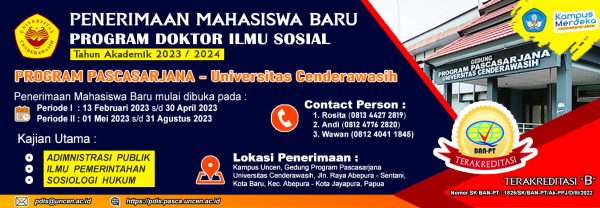 DOKTOR ILMU SOSIAL – Program Pascasarjana Universitas Cenderawasih
