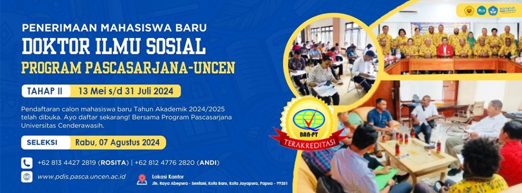 DOKTOR ILMU SOSIAL – Program Pascasarjana Universitas Cenderawasih